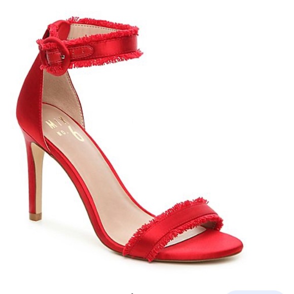 Mix No. 6 | Shoes | Mix No 6 Rayane Red Satin Stiletto Sandals Size 85 ...